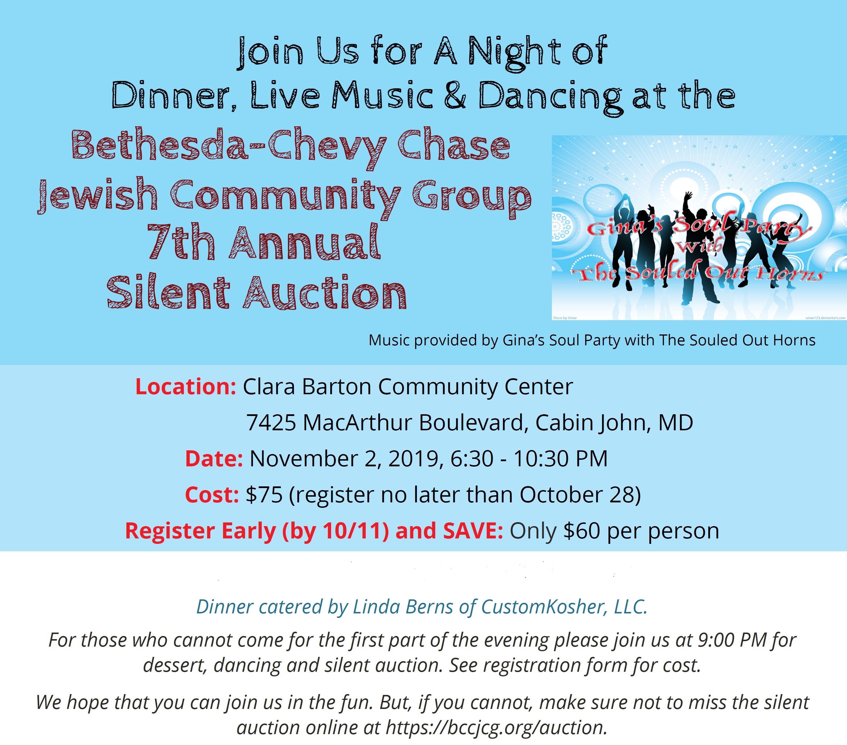 Bethesda-Chevy Chase Jewish Community Group (BCC-JCG) Yippur Dinner ...